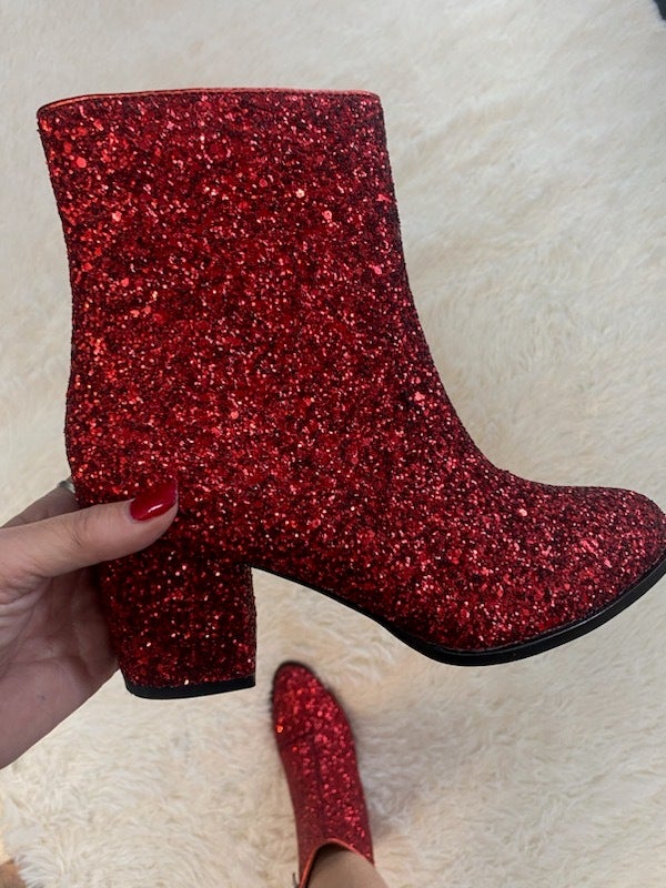 Corkys Razzle Dazzle Boots - Red | Twisted Attitude Boutique Corkys Razzle Dazzle Boots - Red | Twisted Attitude Boutique